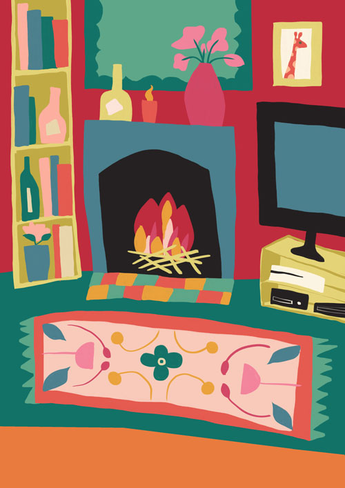Lifestyle illustrator: Illustrating rooms – Tasha Goddard